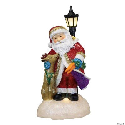 Old World Christmas Resin Lighted Holiday Figurine, Endeering Santa ...
