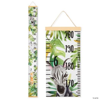 Growth Chart for Kids, Wall Chart in Safari Jungle Design (7.9 x 79 ...