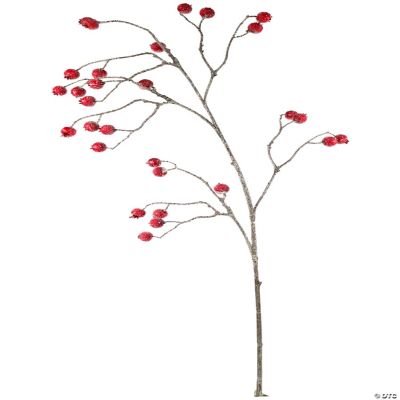 41" Iced Berry Spray – Artificial Decorative Berry Stems, Frosted ...