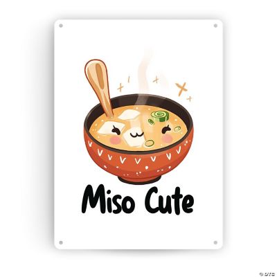 Miso Cute Vertical Tin Sign Wall Decor by Dancing Littles Jungle - Size ...