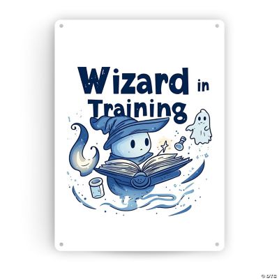 Wizard in Training Vertical Tin Sign Wall Decor by Dancing Littles ...
