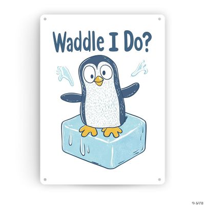 Waddle I Do Vertical Tin Sign Wall Decor by Dancing Littles Jungle ...