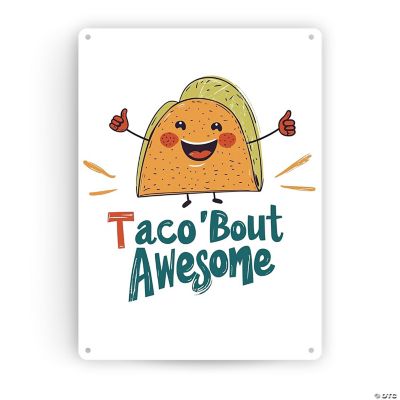 Taco_ Bout Awesome Vertical Tin Sign Wall Decor by Dancing Littles ...
