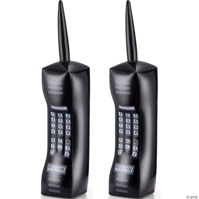 Retro 80's Inflatable Mobile Phone Decoration, 30 Inch Fancy Dress ...