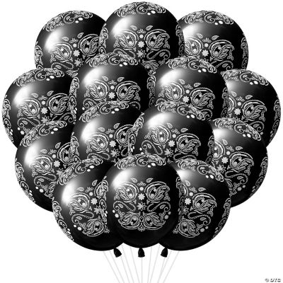 50Pcs Black Bandana Balloons, Cholo Gangsta Themed Balloons Set For ...