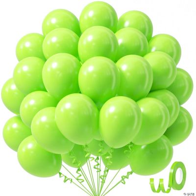 Lime Green Balloons 12 Inch, Lime Green Latex Balloon 50Pcs Party ...