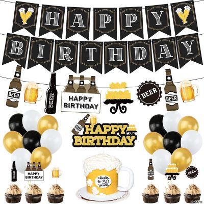 Beer Birthday Party Decorations, Cheers and Beers Banner and Balloons ...