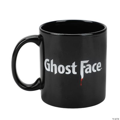 Ghostface Horror Mask 20 Oz Black Ceramic Coffee Mug | Oriental Trading