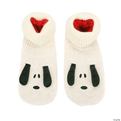 Peanuts Snoopy 3D Ears Women's Sherpa Lined Slipper Socks-Large-X-Large ...