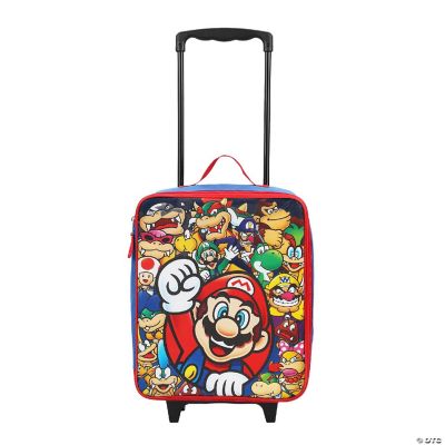 Super Mario Bros Character Group Shot 14" Youth Blue Pilot Case ...