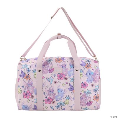 Disney Stitch & Angel 18" Pink Duffle Bag | Oriental Trading