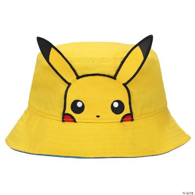 Pokemon Pikachu Big Face Unisex Adult Bucket Hat With 3D Plush ...