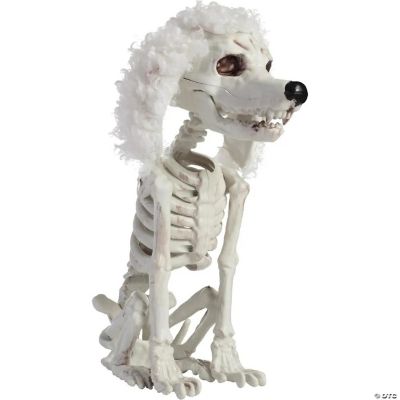 Halloween Poodle Dog Skeleton Decoration, Plastic Animal Bones Prop ...