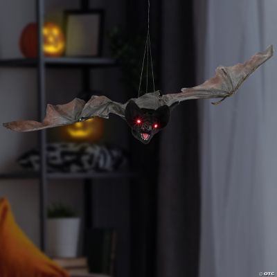 LED Lighted Animated Halloween Bat with Wings - 48"