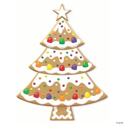 12" Metal Embossed Hanger: Gingerbread Tree Gumdrops | Oriental Trading