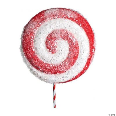 26" Lollipop Ice Pick: Red & White | Oriental Trading