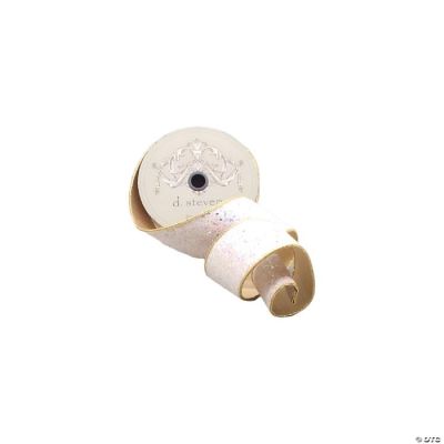2.5" Sugar Plum Glitter Ribbon: Icy Iridescent (10 Yards) | Oriental ...