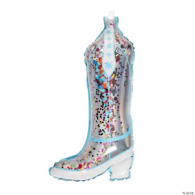 Packed Party Cowboy Boot Confetti-Filled Mylar Balloon | Oriental Trading