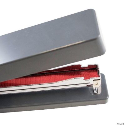 JAM PAPER Office & Desk Sets, 1 Grey Stapler & 1 Pack of Red Staples, 2 ...
