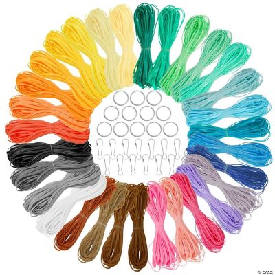 31 Color Lanyard String Kit, Gimp String for Bracelets Boondoggle ...