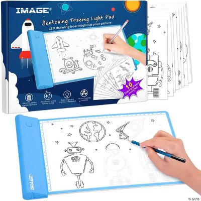 IMAGE Adjustable Light up Tracing Pad Blue Coloring Board Gift Toys For ...