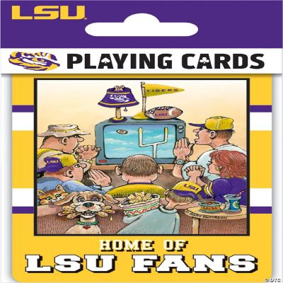 LSU Tigers Fan Deck Playing Cards - 54 Card Deck | Oriental Trading
