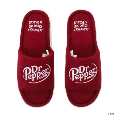 Dr Pepper Always One Of A Kind Men's Red Slide Slippers-Small ...