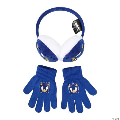 Sonic The Hedgehog Embroidered Sonic Face 2-Piece Youth Earmuffs ...