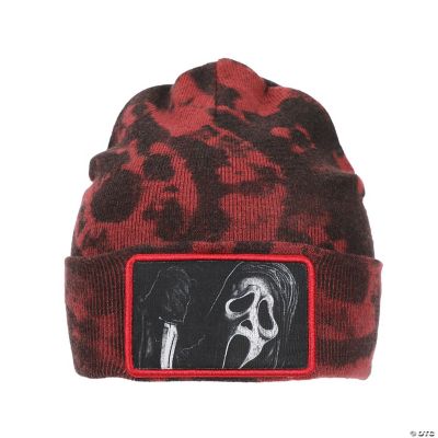 GhostFace Horror Movie Character Embroidered Patch Beanie Hat for Men ...