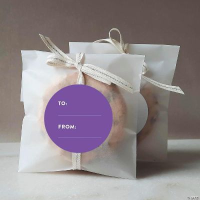 40 PCS PURPLE MODERN TO/FROM LABELS | Oriental Trading