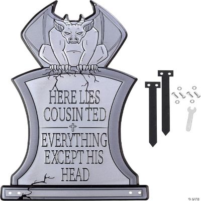 SCS Direct 3D 17" Metal Ghost Tombstone- Cousin Ted-Weather Rust Proof ...