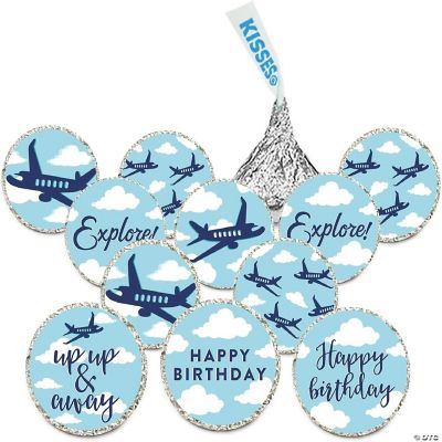 216Pcs Blue Airplane/Clouds Labels | Oriental Trading