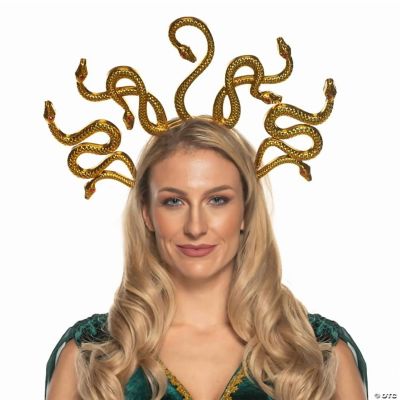 Medusa Gold Snakes Adult Costume Headpiece | Oriental Trading