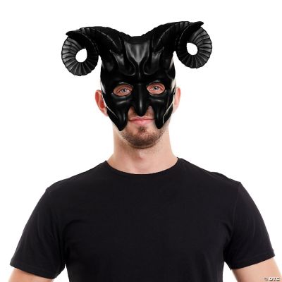 Black Devil Foam Adult Costume Half Mask | Oriental Trading