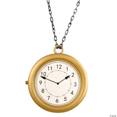 Oversized Rapper's Clock Adult Costume Necklace | Oriental Trading