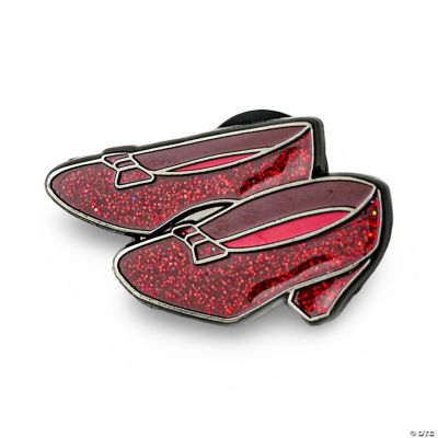 The Wizard of Oz Ruby Slippers Enamel Pin | Oriental Trading