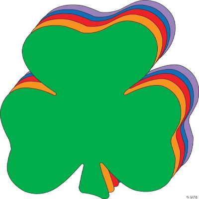 Creative Shapes Etc. - Shamrock Assorted Color Super Cut-outs- 8" X 10 ...