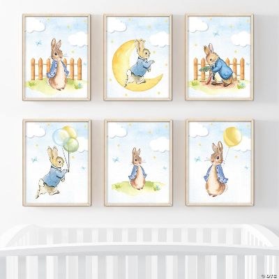 6Pc Peter Rabbit Boys Watercolor Graphic | Oriental Trading