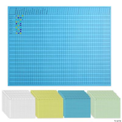 32 Pack Horizontal Reward Chart for Classroom, 4 Colors (17 x 22 in ...