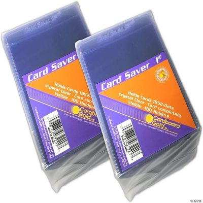 Card Saver 1 Semi-Rigid Trading Card Holders 1 Pack Box of 200 ...