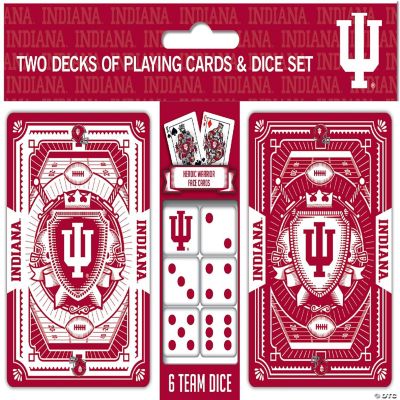Indiana Hoosiers - 2-Pack Playing Cards & Dice Set | Oriental Trading