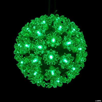 LED Lighted Starlight Sphere Outdoor Hanging Christmas Decoration- 6 ...