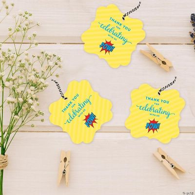 24PK Superhero Birthday Gift Tags | Oriental Trading