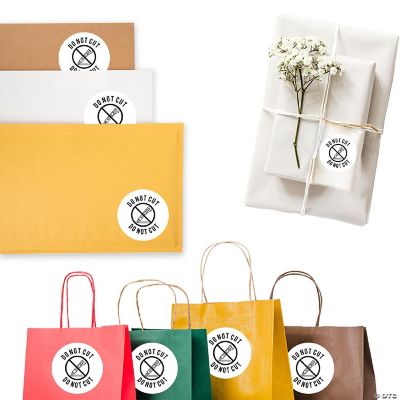 120 Do Not Cut, Packaging Stickers | Oriental Trading