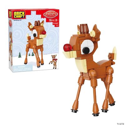 Rudolph The Red-Nosed Reindeer Rudolph Figure 76-Piece Brickcraft ...