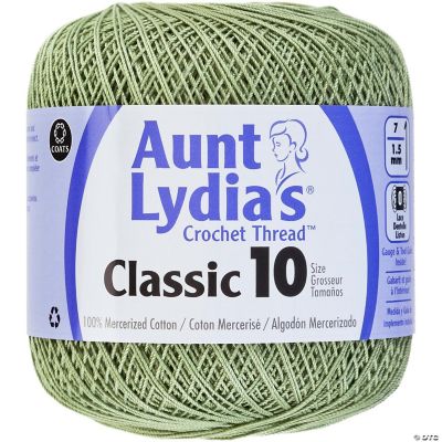 Aunt Lydia's Classic Crochet Thread Size 10-Frosty Green | Oriental Trading