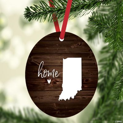 MDF Ornament Indiana Home Dark Wood | Oriental Trading