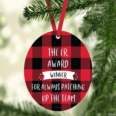 MDF Wood Ornament ER First Aid Award | Oriental Trading