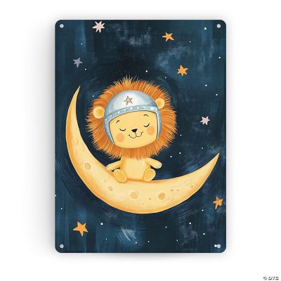 Luna the Lion Metal Sign Wall Decor by Dancing Littles Jungle - Size ...