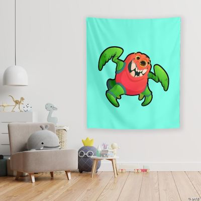 Slothy the Scary Monster Wall Tapestry by Dancing Littles Jungle - Size ...